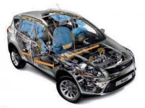 ford-kuga-body-structure-uhss-boron-safety - Boron Extrication