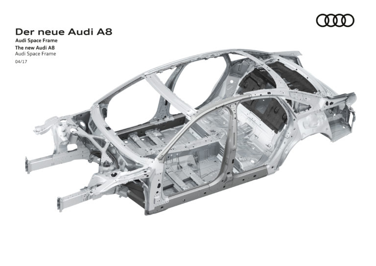 2018 Audi A8 Body Structure - Boron Extrication