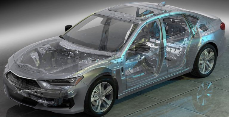 2021 Acura TLX Body Structure - Boron Extrication