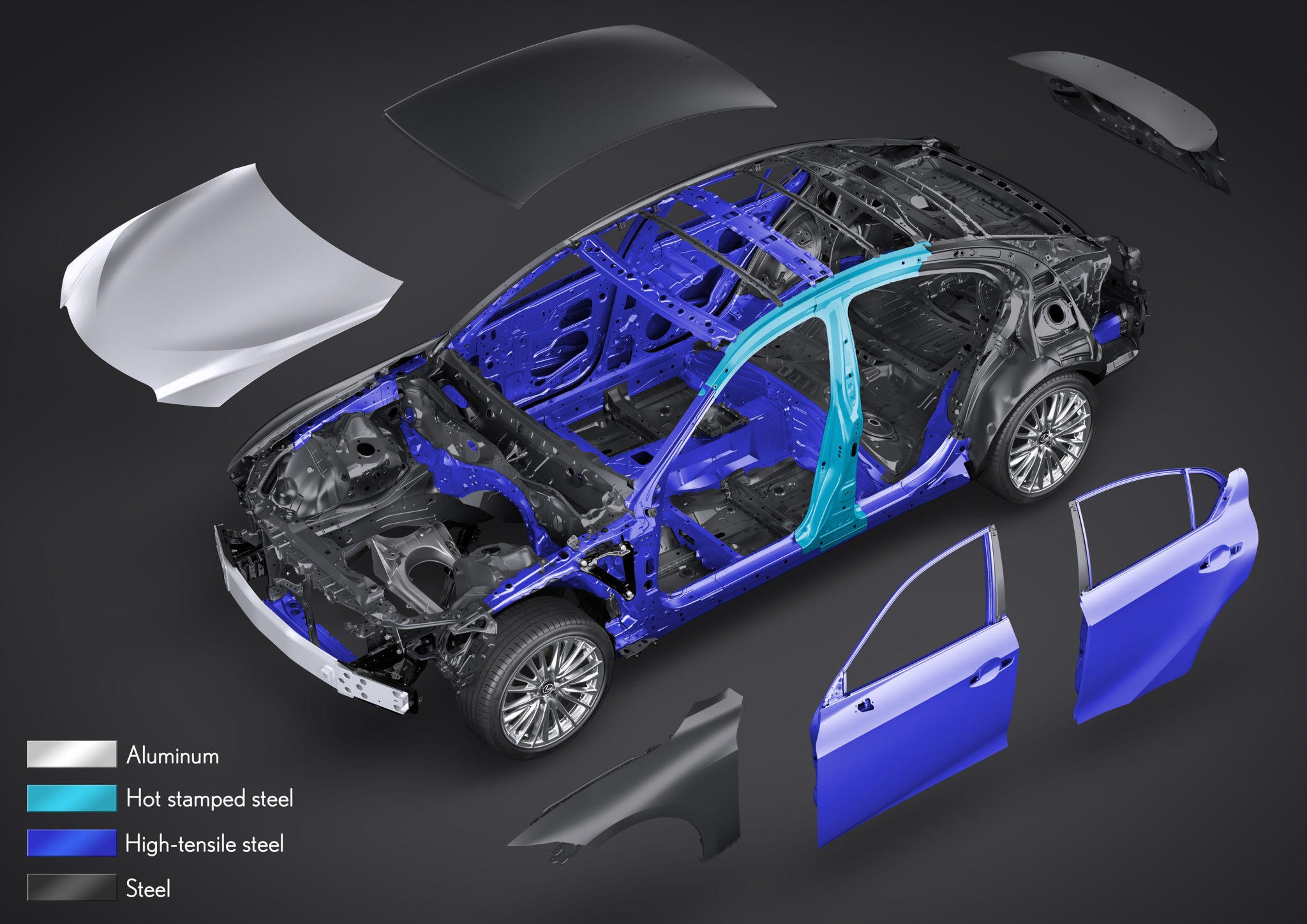 2021 Lexus IS Body Structure - Boron Extrication