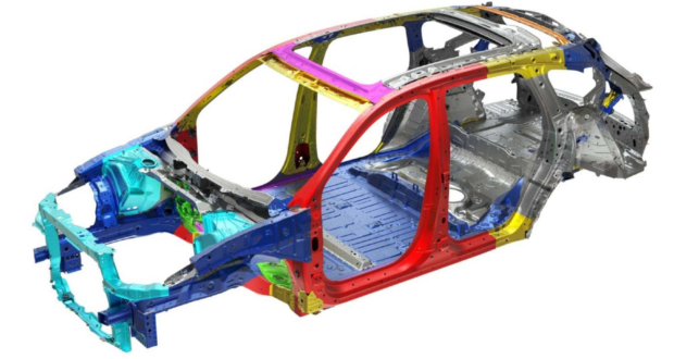 2020 Mercedes Benz GLE Body Structure - Boron Extrication