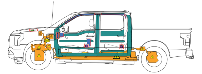2023 Ford F-150 Lightning Emergency Response Guide - Boron Extrication