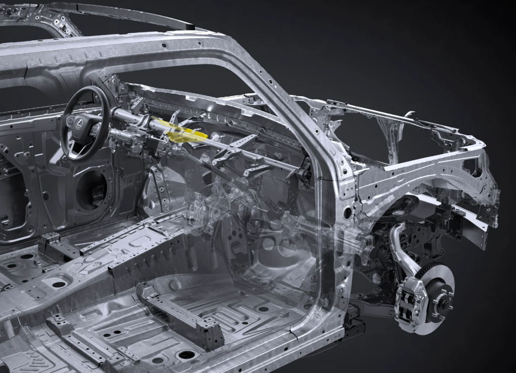 2024 Lexus GX Body Structure - Boron Extrication