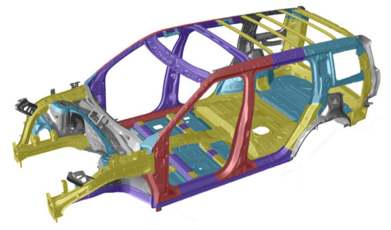 2024 Hyundai Santa Fe Hybrid Body Structure - Boron Extrication