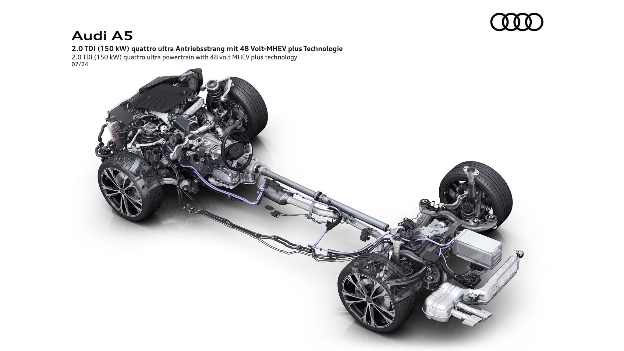 2026 Audi A5 Sedan Body Structure - Boron Extrication
